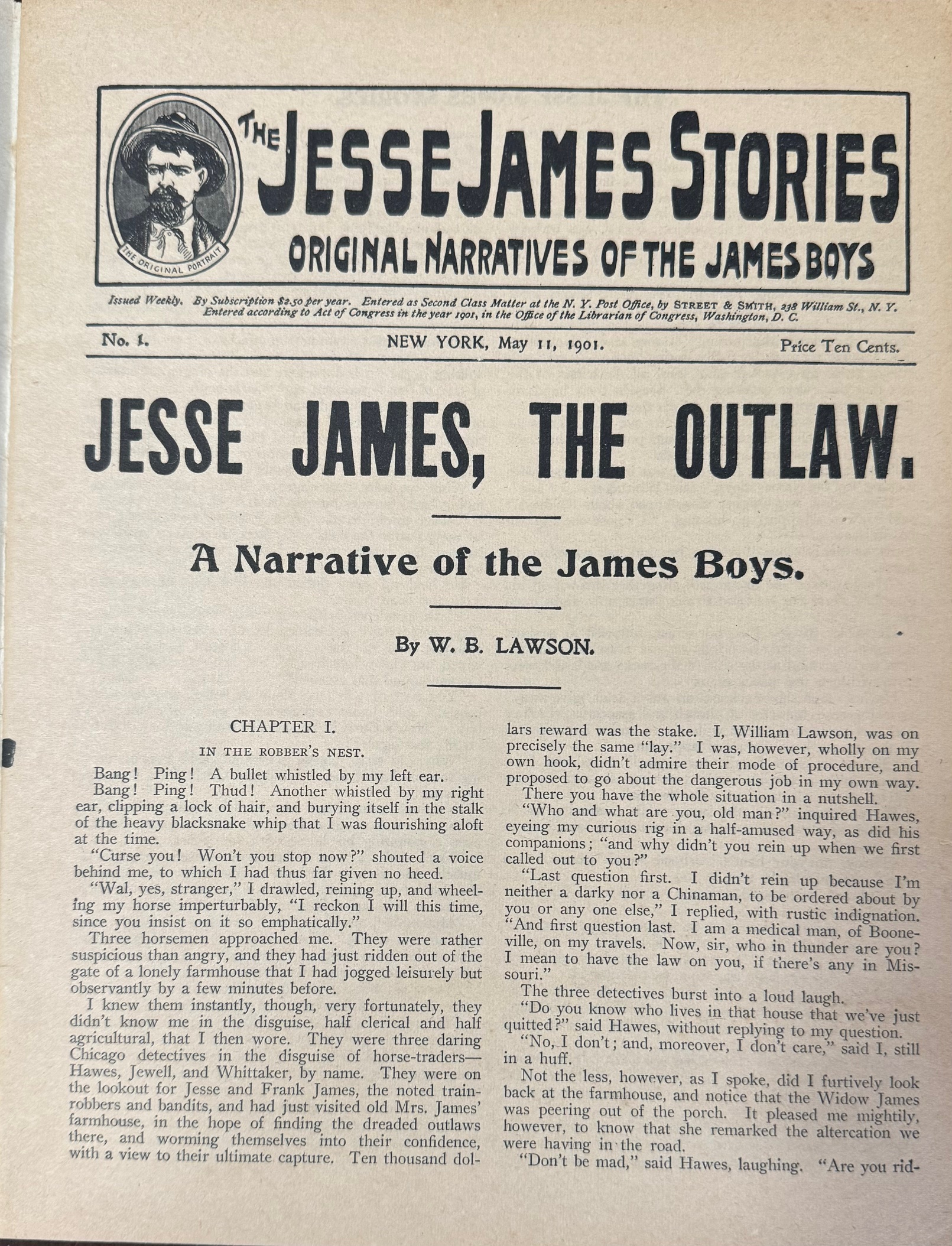 Jesse James the Outlaw: A Narrative of the James Boys