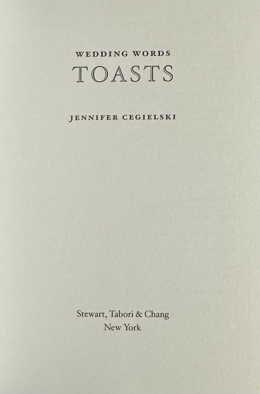 Wedding Words: Toasts