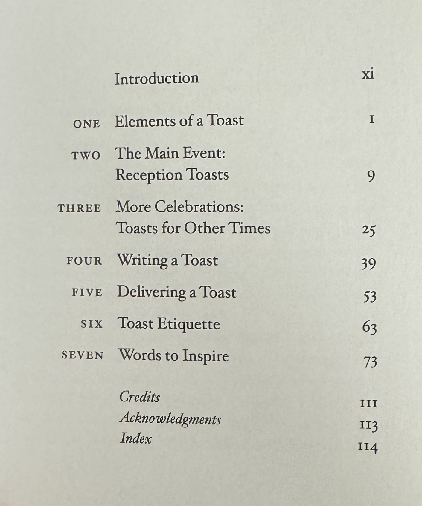 Wedding Words: Toasts